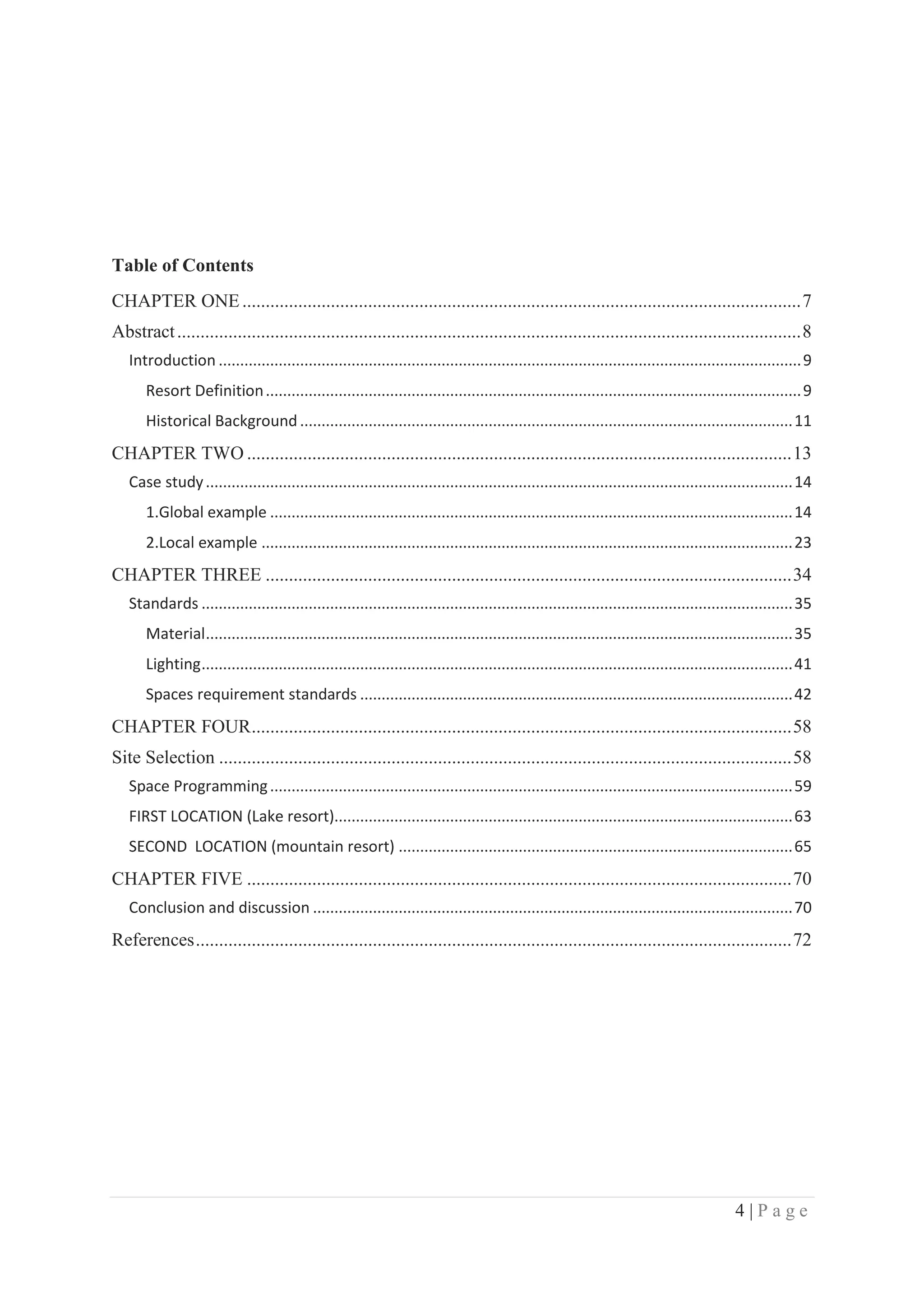 TOURISTIC RESORT THESIS | PDF