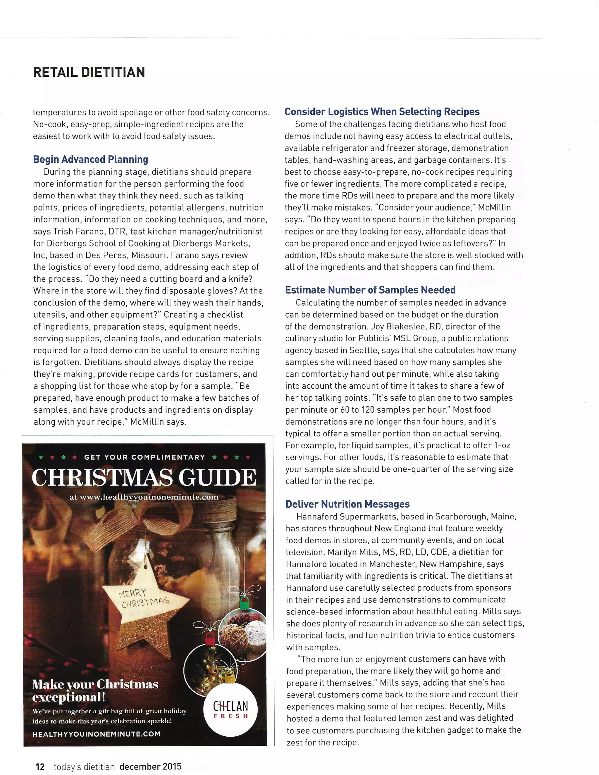 Perfecting The Supermarket Food Demo | PDF