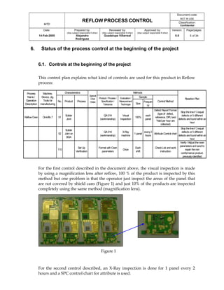 Final report reflow process control | PDF