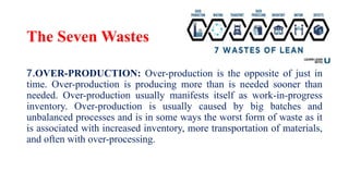 BASICS OF LEAN MANUFACTURING | PPTX