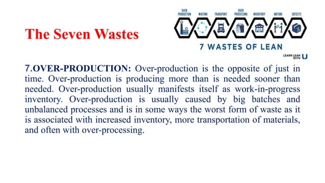 BASICS OF LEAN MANUFACTURING | PPTX