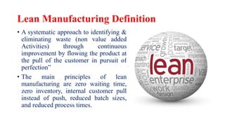 BASICS OF LEAN MANUFACTURING | PPTX