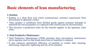 BASICS OF LEAN MANUFACTURING | PPTX