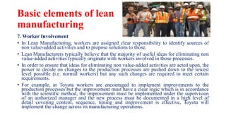 BASICS OF LEAN MANUFACTURING | PPTX