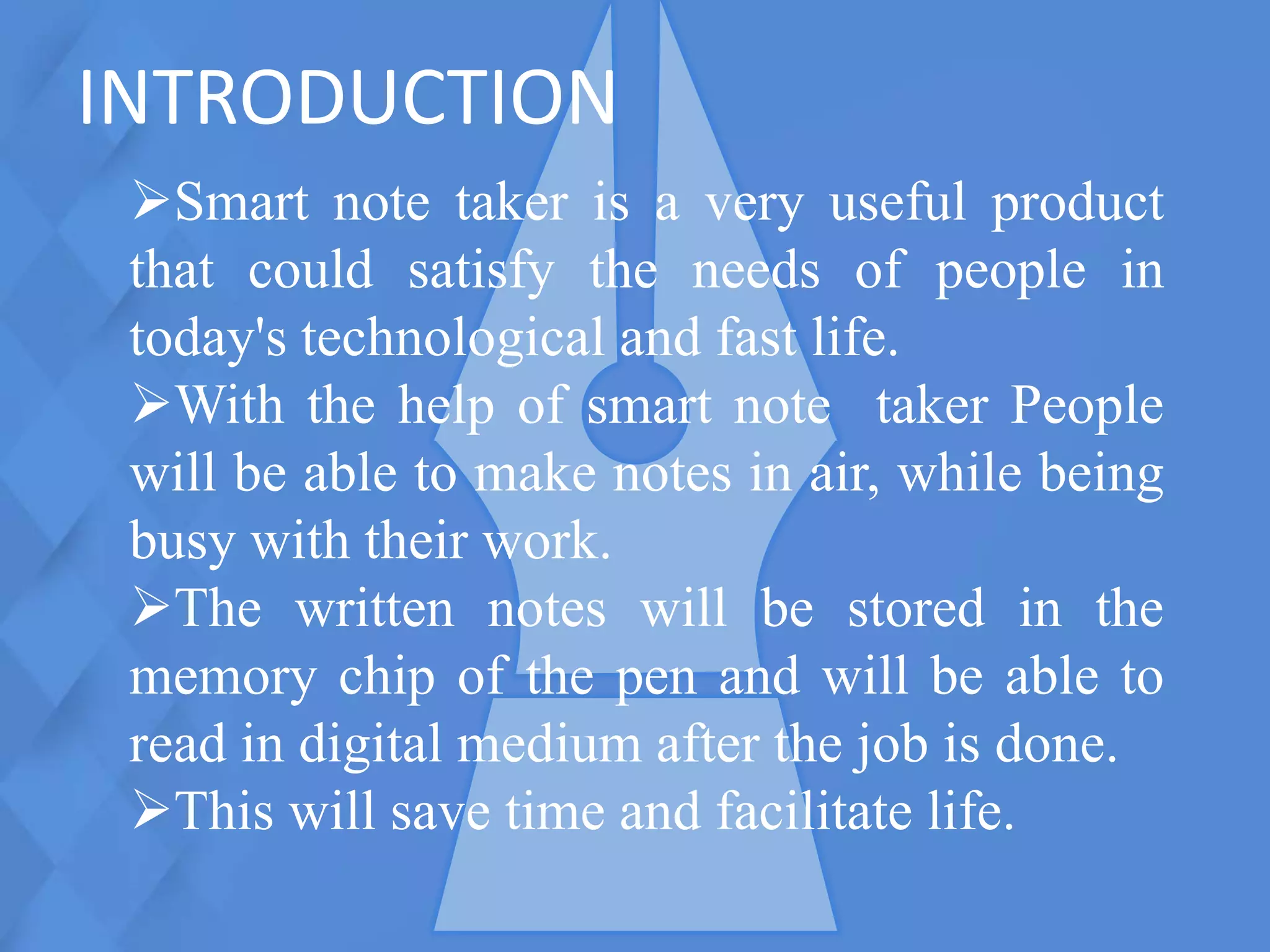 SMART NOTE TAKER | PPT