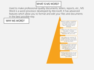 ITT PROJECT IN EXCEL AND WORD | PPTX