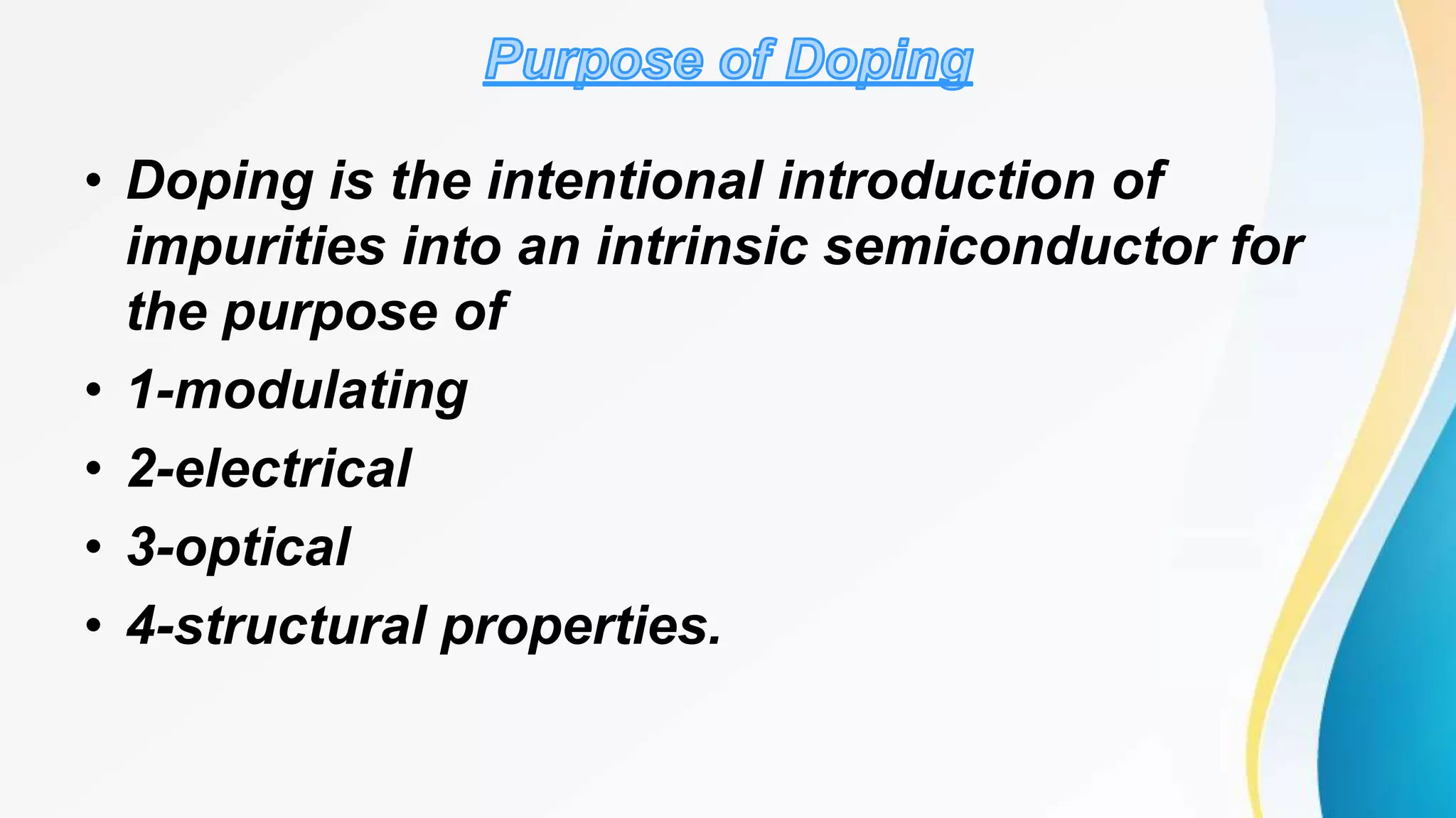 Doping and its Types. | PPTX