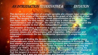 Maths Investigatory Project Class 12 on Differentiation | PPTX