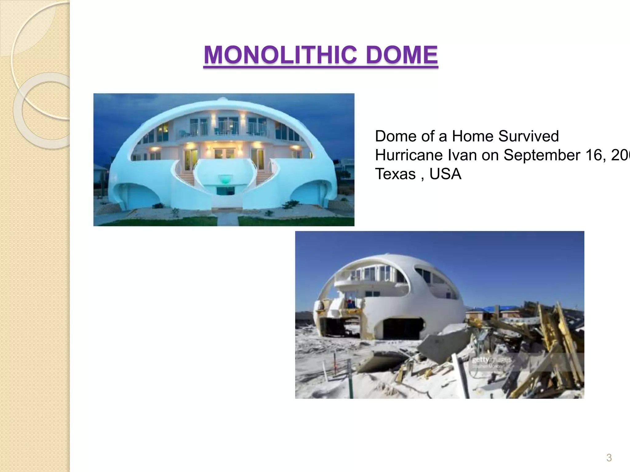 monolithic dome structures | PPTX