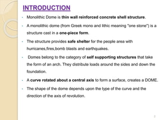 monolithic dome structures | PPTX