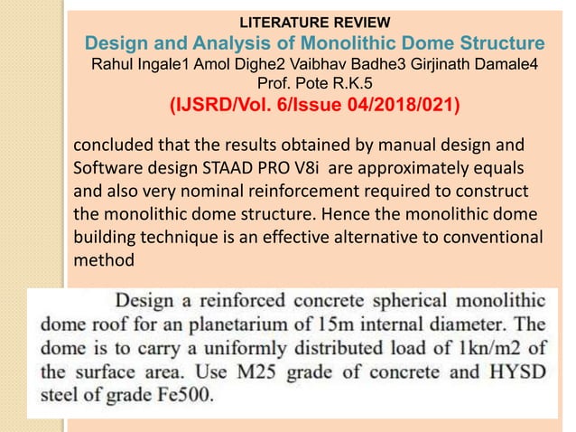monolithic dome structures | PPTX