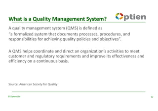 SEAI Quality Management Systems Fundimentals | PDF