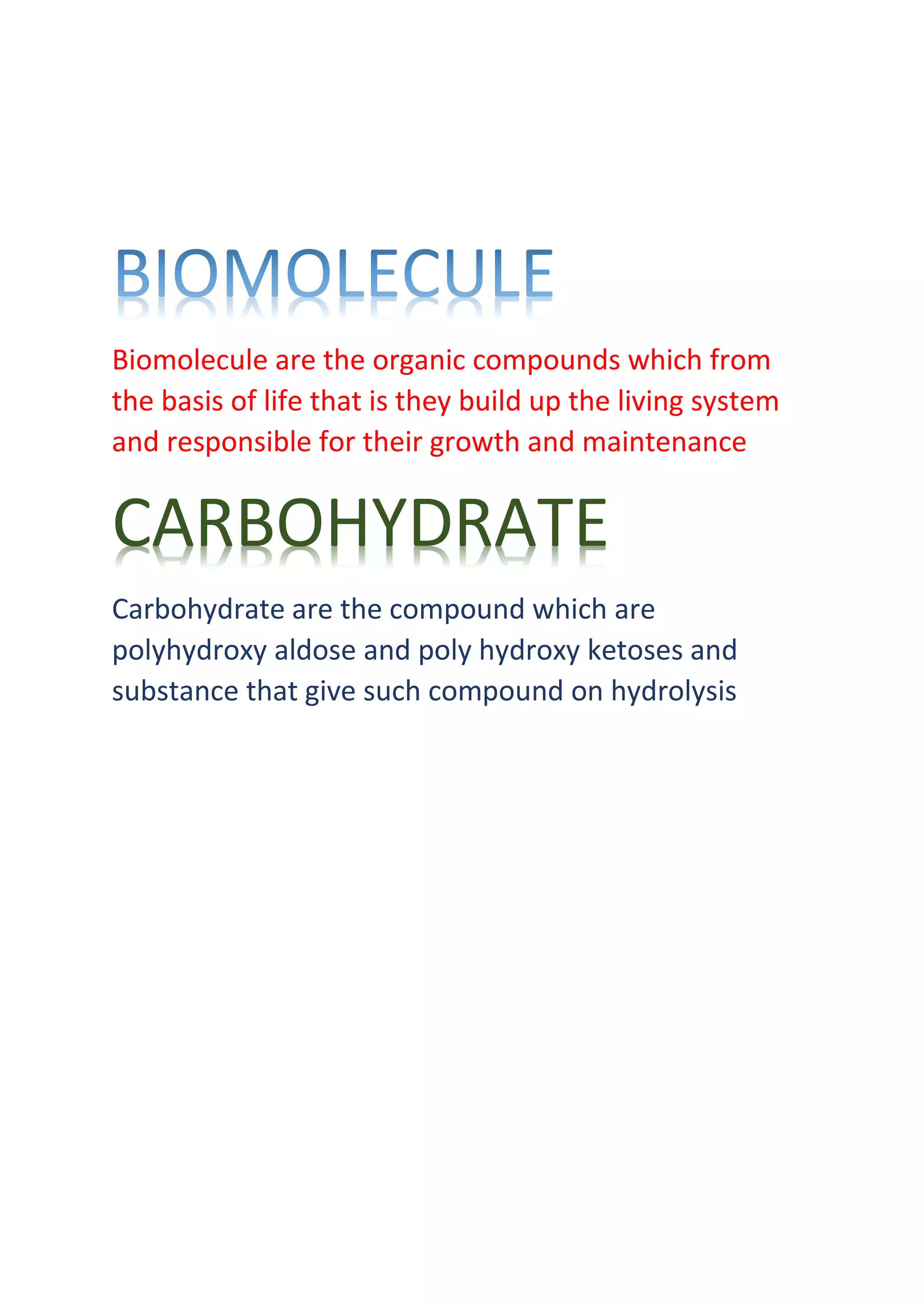 Biomolecules pdf | PDF