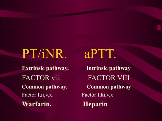 Haemostasis and bleeding disorders | PPT