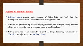 Nitrate pollution in surface and groundwater: Causes and ...