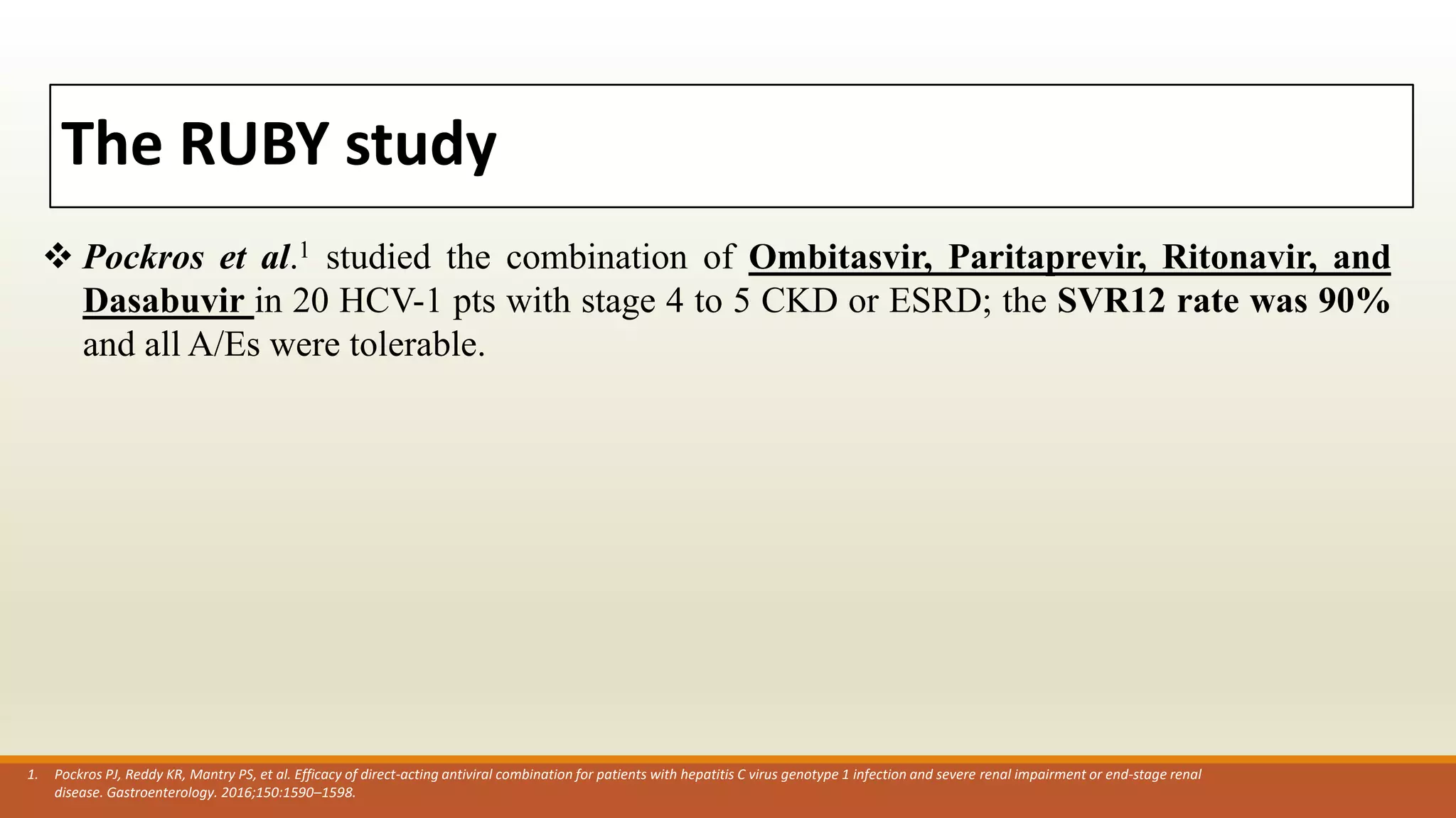 HCV MANAGEMENT IN PATIENT WITH KIDNEY DISEASE..reuploaded | PDF
