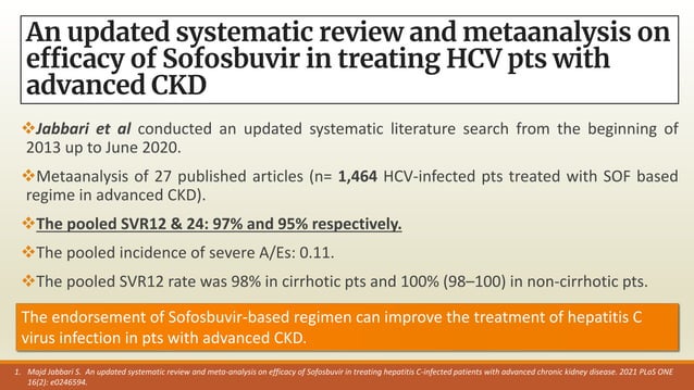 HCV MANAGEMENT IN PATIENT WITH KIDNEY DISEASE..reuploaded | PDF | Blood ...
