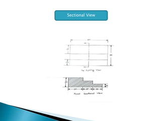 Details of Sectional view, Isometric View , Orthography View for stairs | PPTX