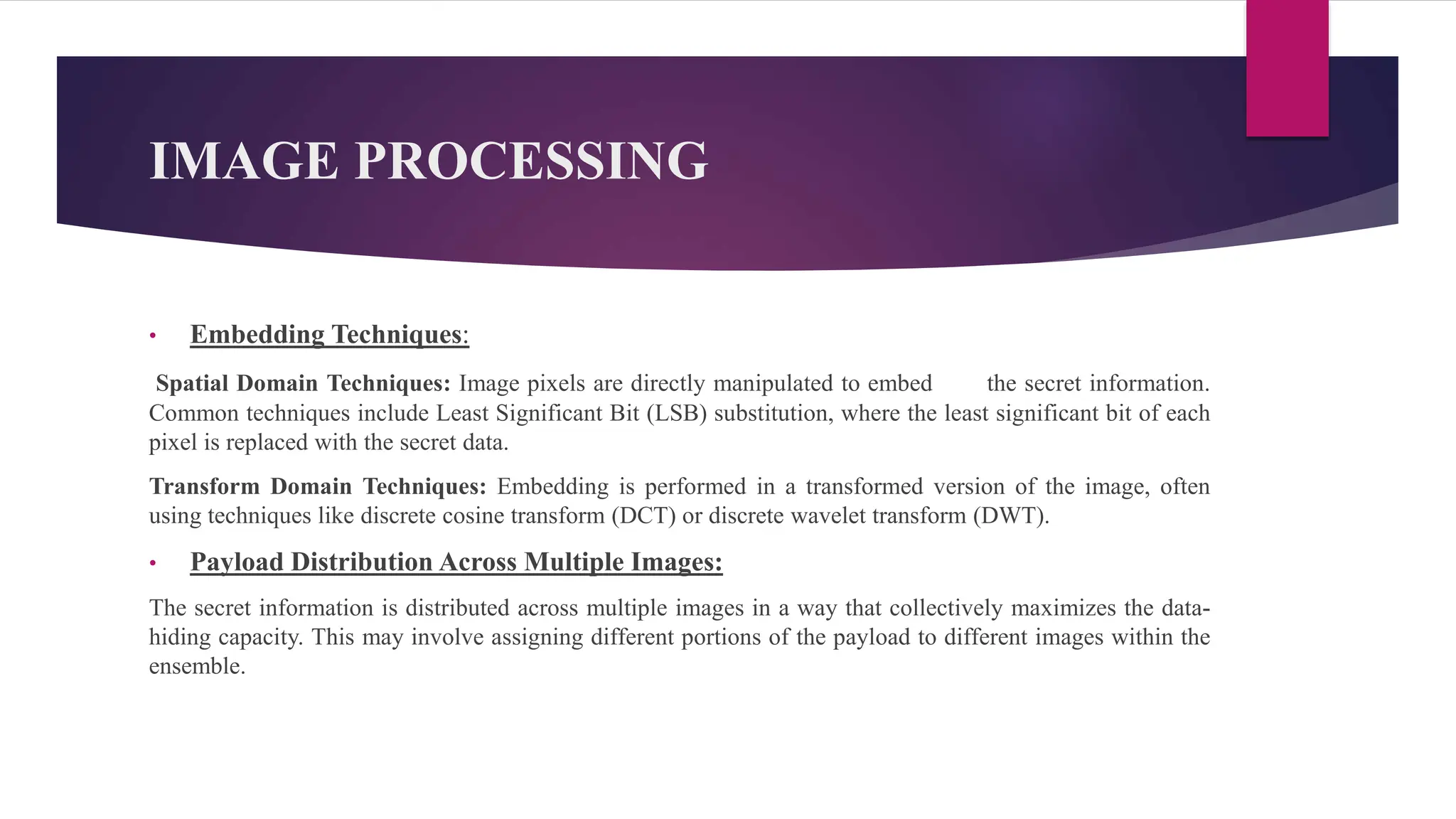 cse final year project of image encryption | PPTX