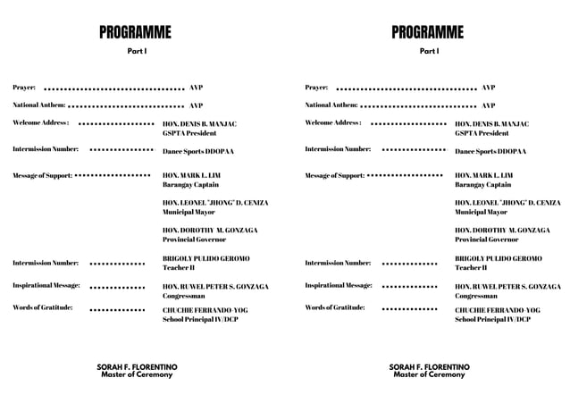 FINAL invitation program for second quarter GPTA | PDF | Education