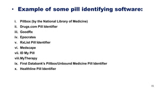 Overview on the Automatic pill identifier | PPTX