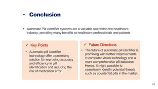 Overview on the Automatic pill identifier | PPTX
