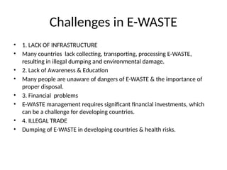 final.pptx presentation on E-Waste CHALLENGES AND SOLUTIONS | PPT