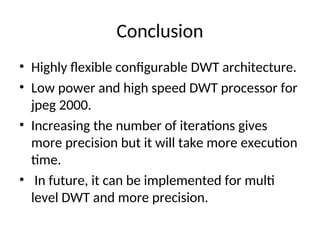 Pression Discrete Wavelet Transformer Architecture Design | PPT