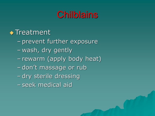 COLD INJURIES: DESCRIPTION, TREATMENT AND PREVENTION | PPT