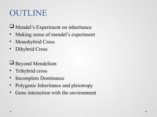 Genetics ( The Mendelian and Non-Mendelian) | PPT