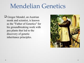 Genetics ( The Mendelian and Non-Mendelian) | PPT