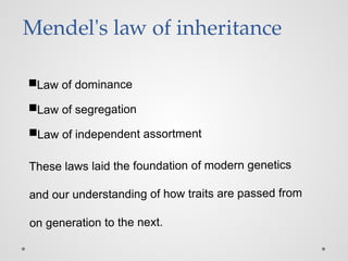 Genetics ( The Mendelian and Non-Mendelian) | PPT
