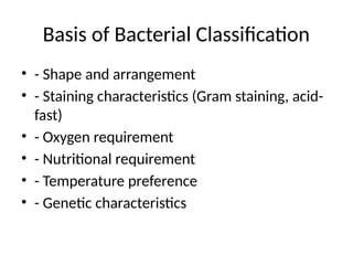 final..1 classification of bacteria b.pharm | PPTX