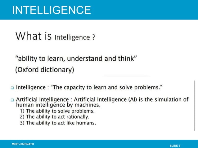 Artificial Intelligence-Introduction | PPT