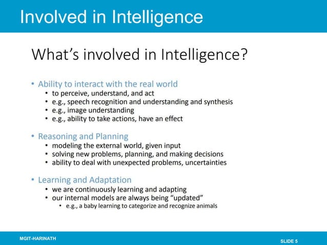 Artificial Intelligence-Introduction | PPT