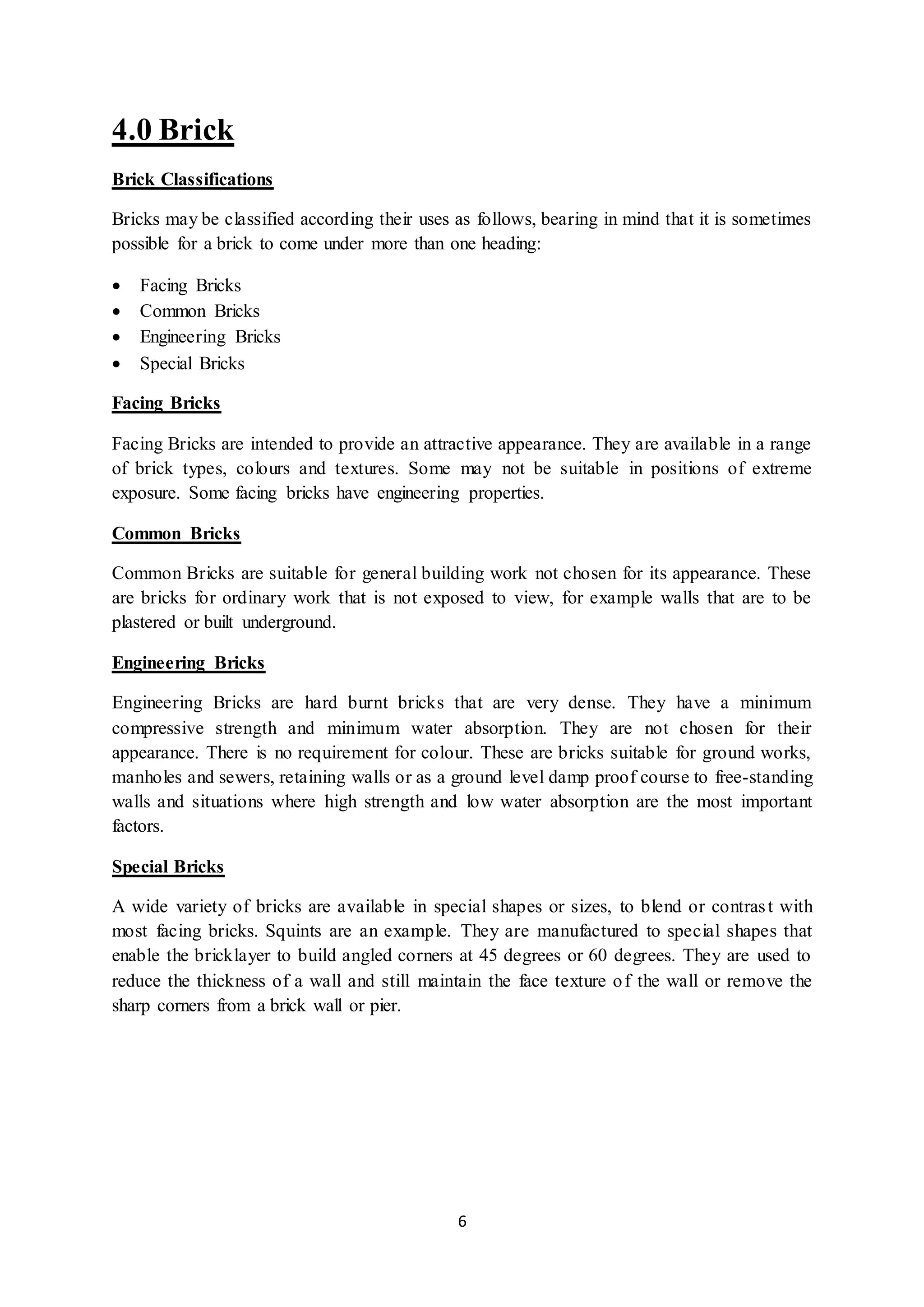 Construction of Brick Wall | DOCX