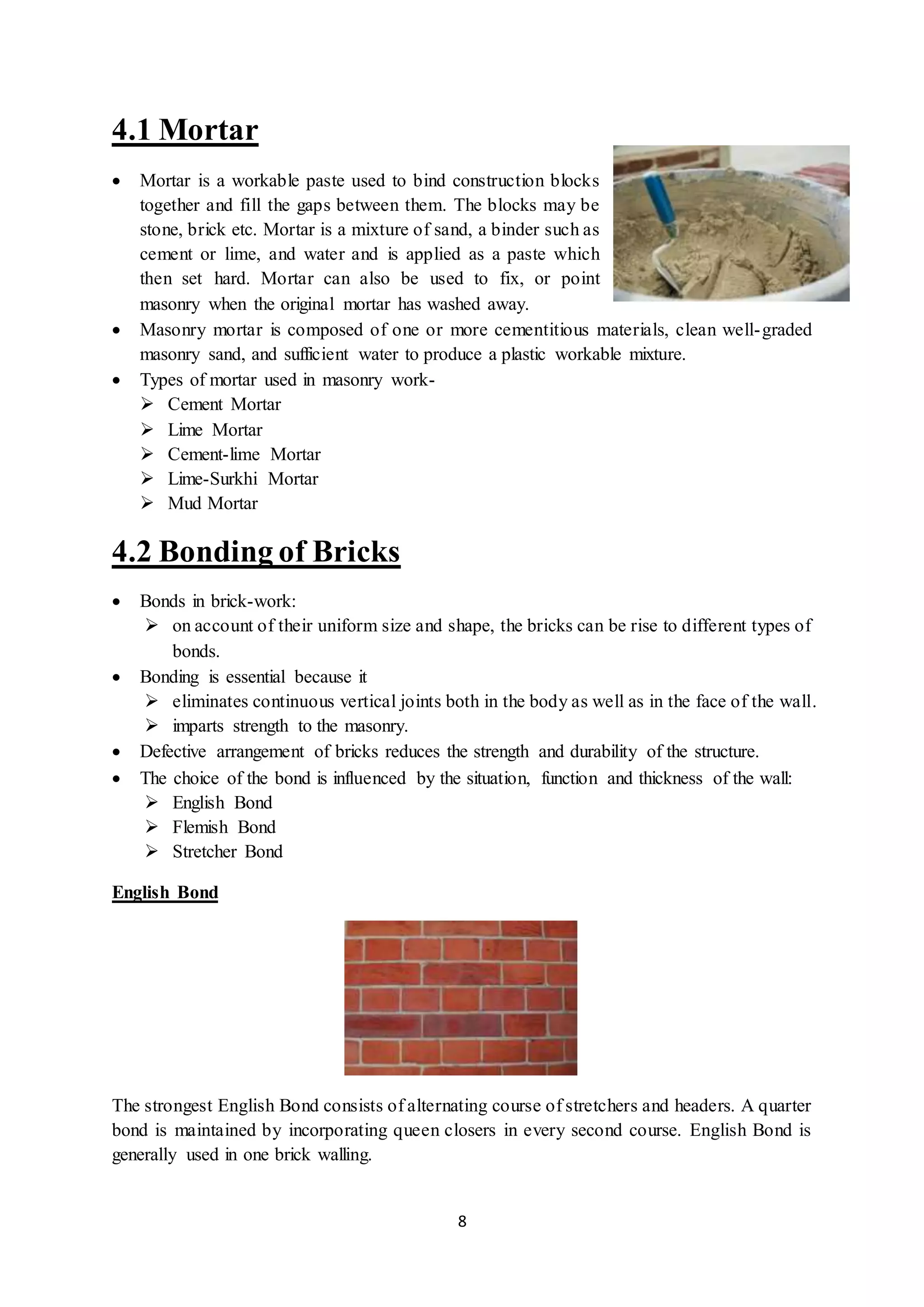 Construction of Brick Wall | DOCX