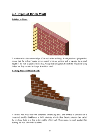 Construction of Brick Wall | DOCX
