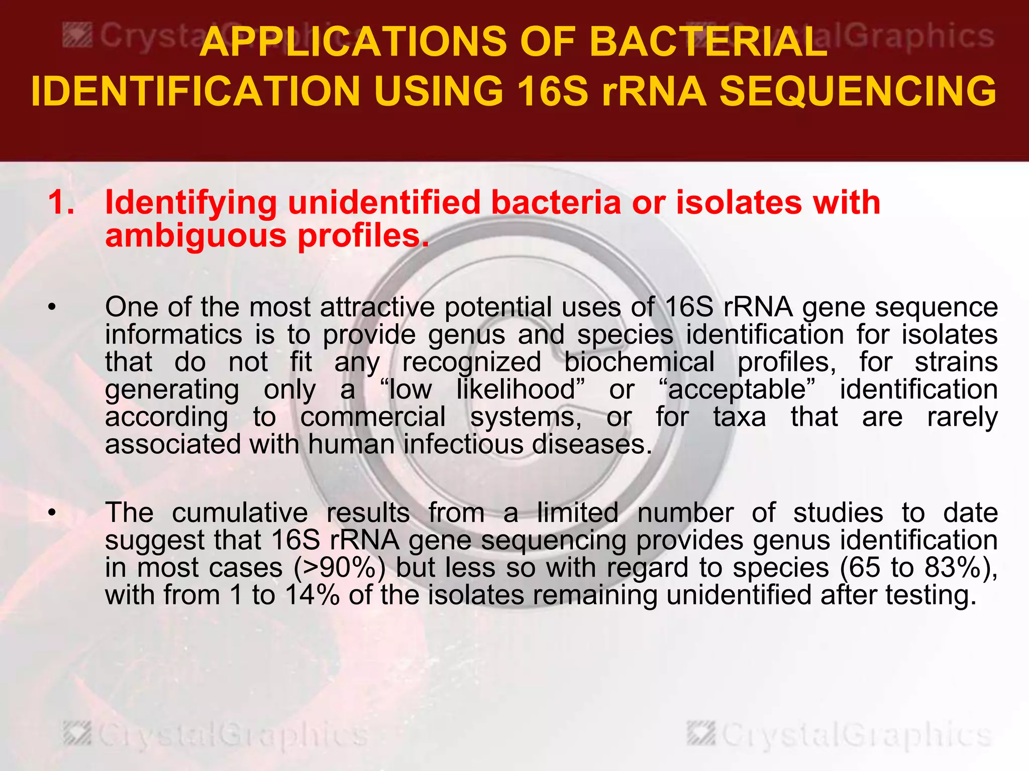 Bacterial Identification by 16s rRNA Sequencing.ppt | Biological ...