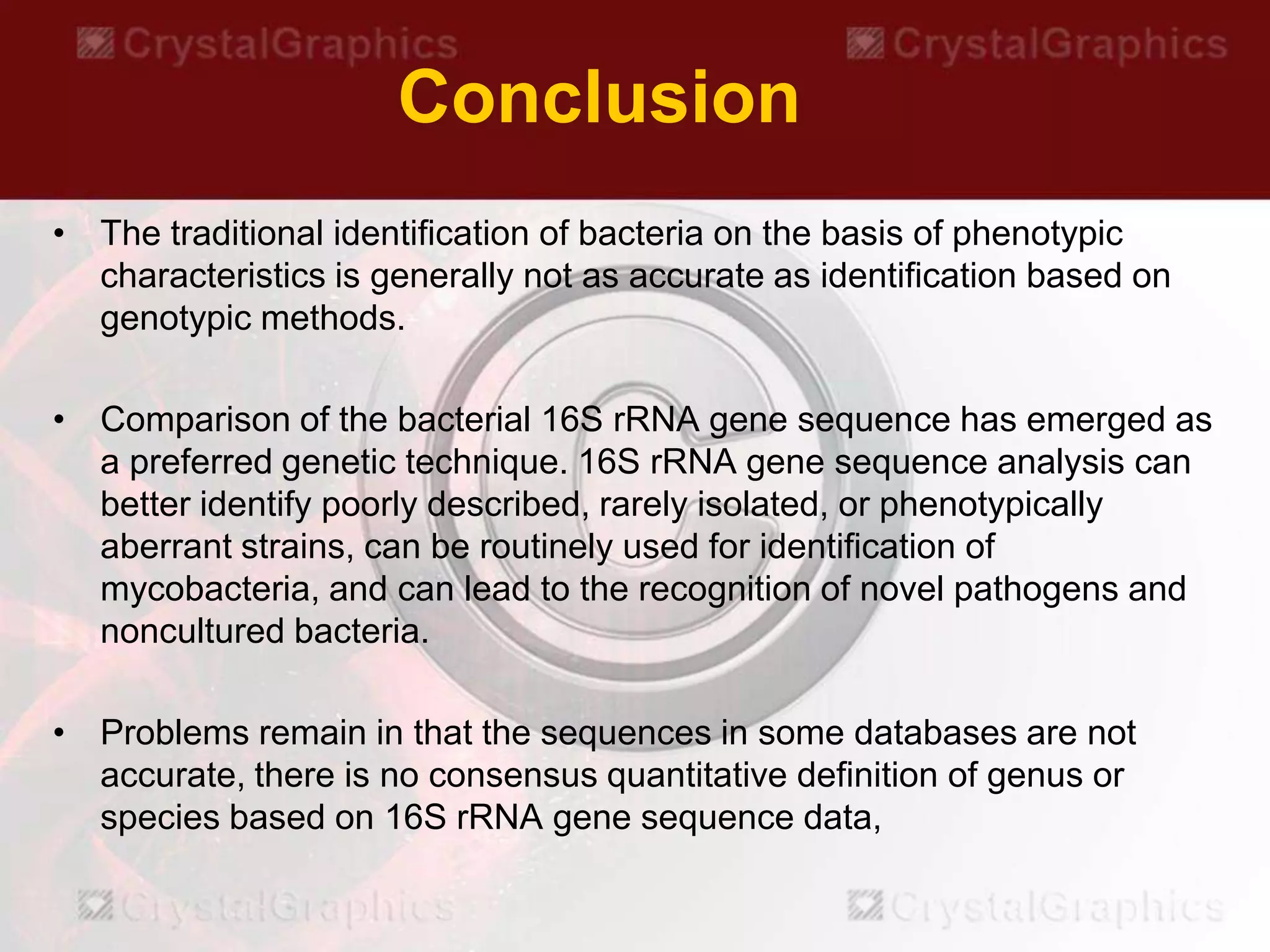 Bacterial Identification by 16s rRNA Sequencing.ppt | Biological ...