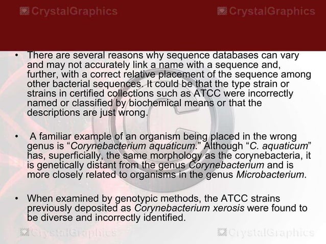 Bacterial Identification by 16s rRNA Sequencing.ppt | Biological Sciences | Science