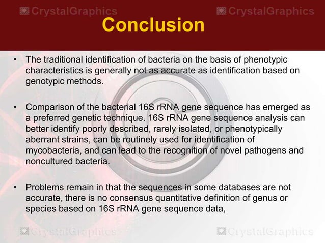 Bacterial Identification by 16s rRNA Sequencing.ppt | Biological Sciences | Science