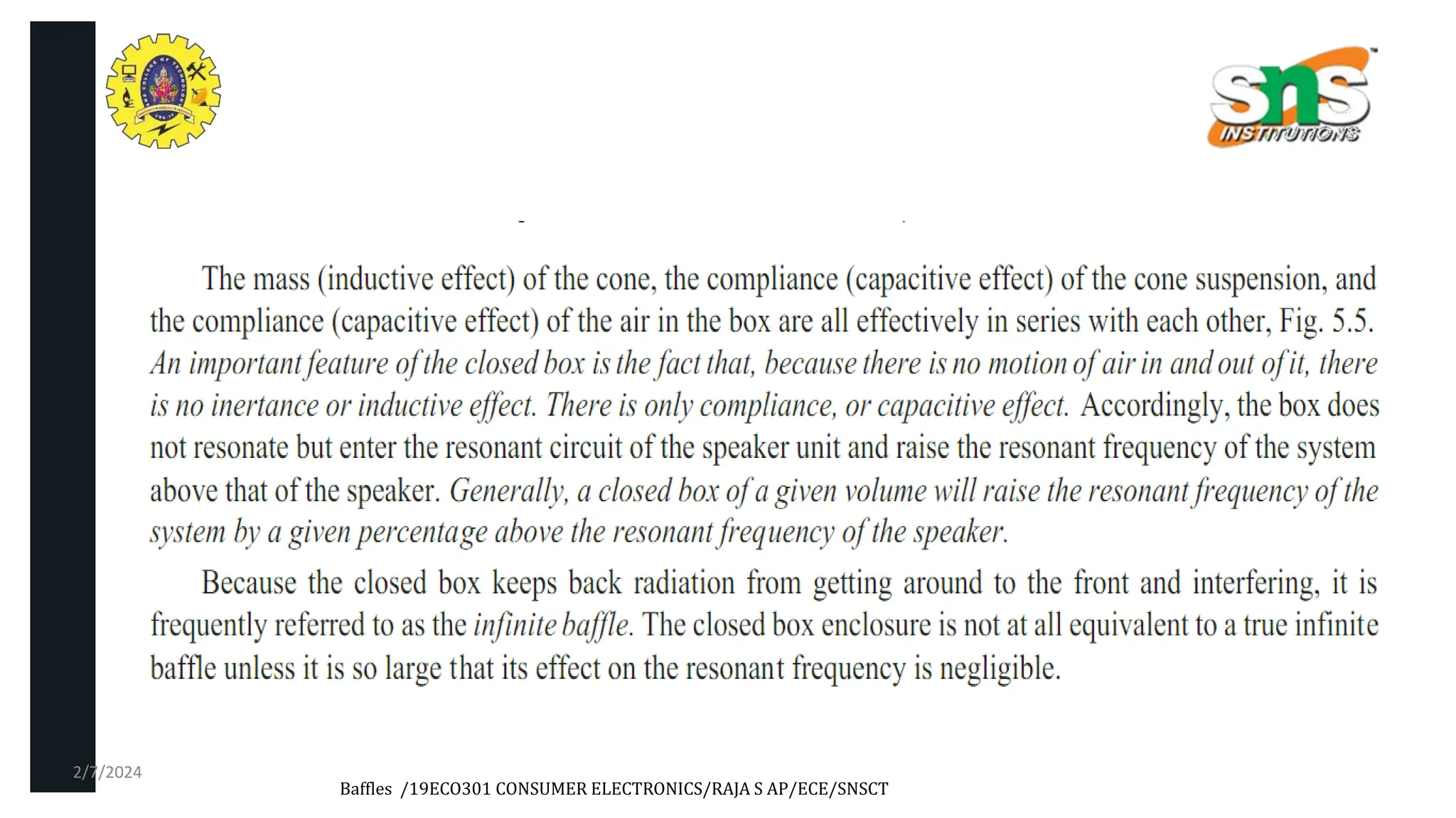 Final - Baffles used in speakers for audio applications | PPT