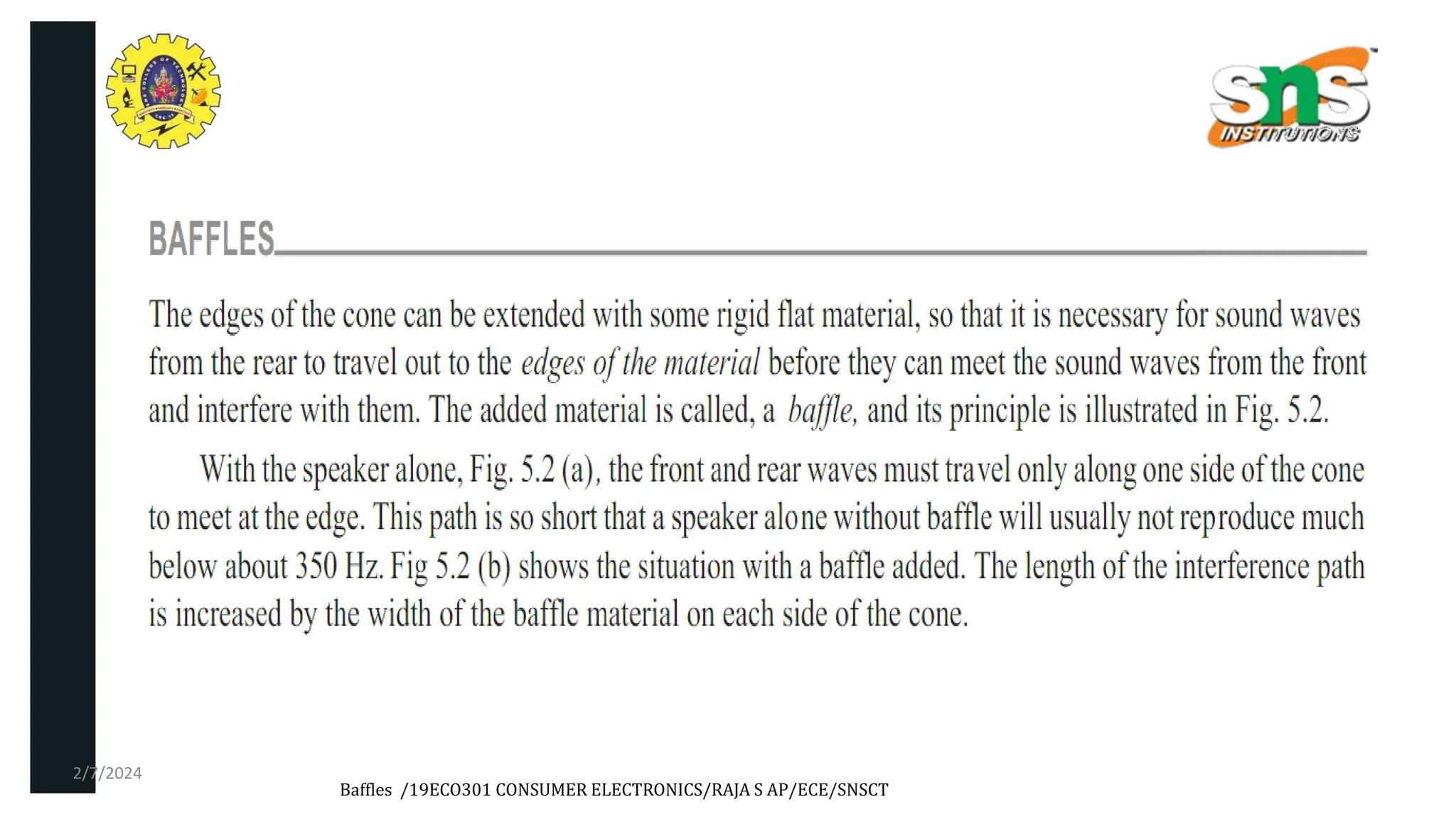 Final - Baffles used in speakers for audio applications | PPT