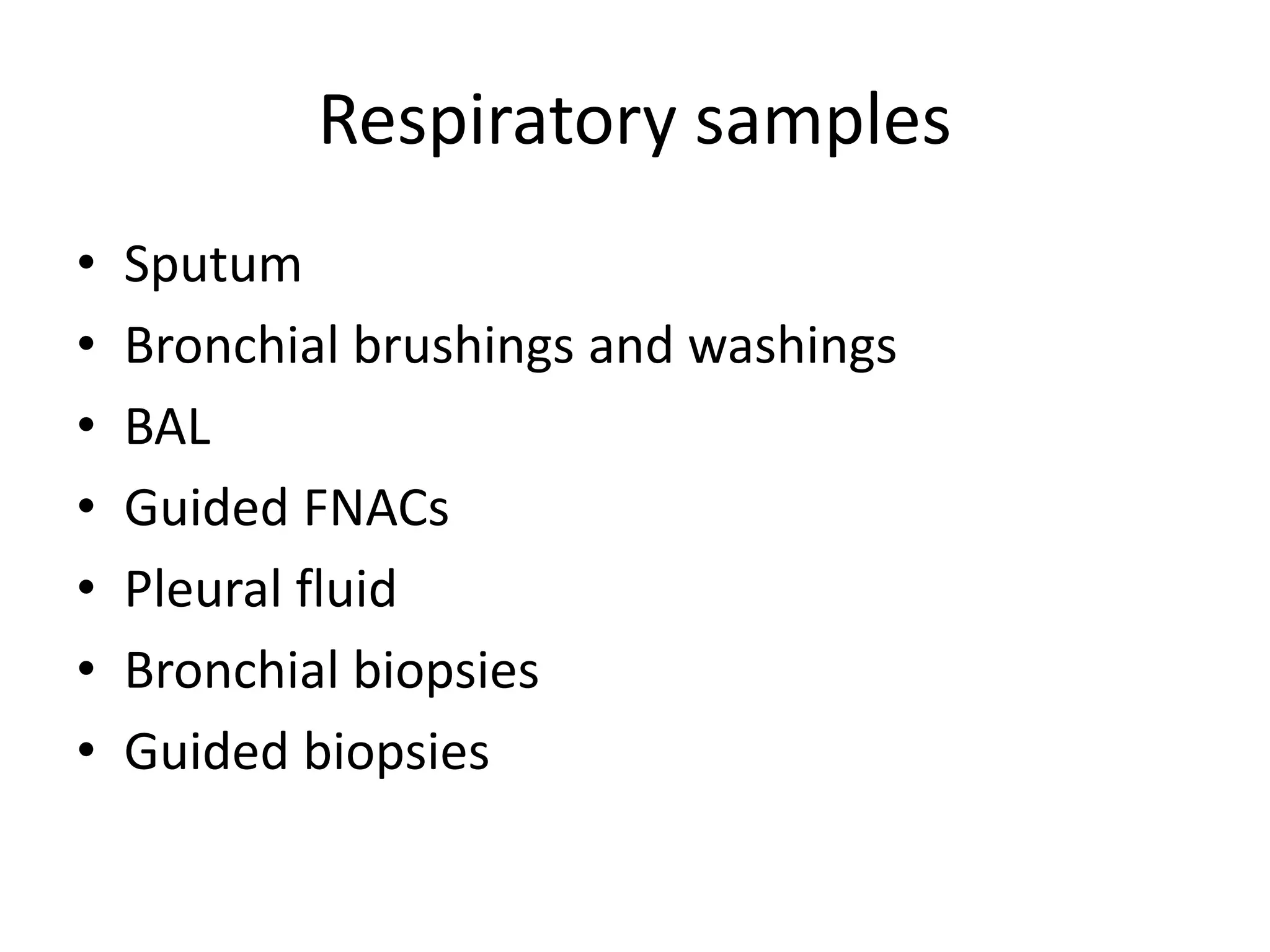 Cytology of BAL and Brushings | PPSX