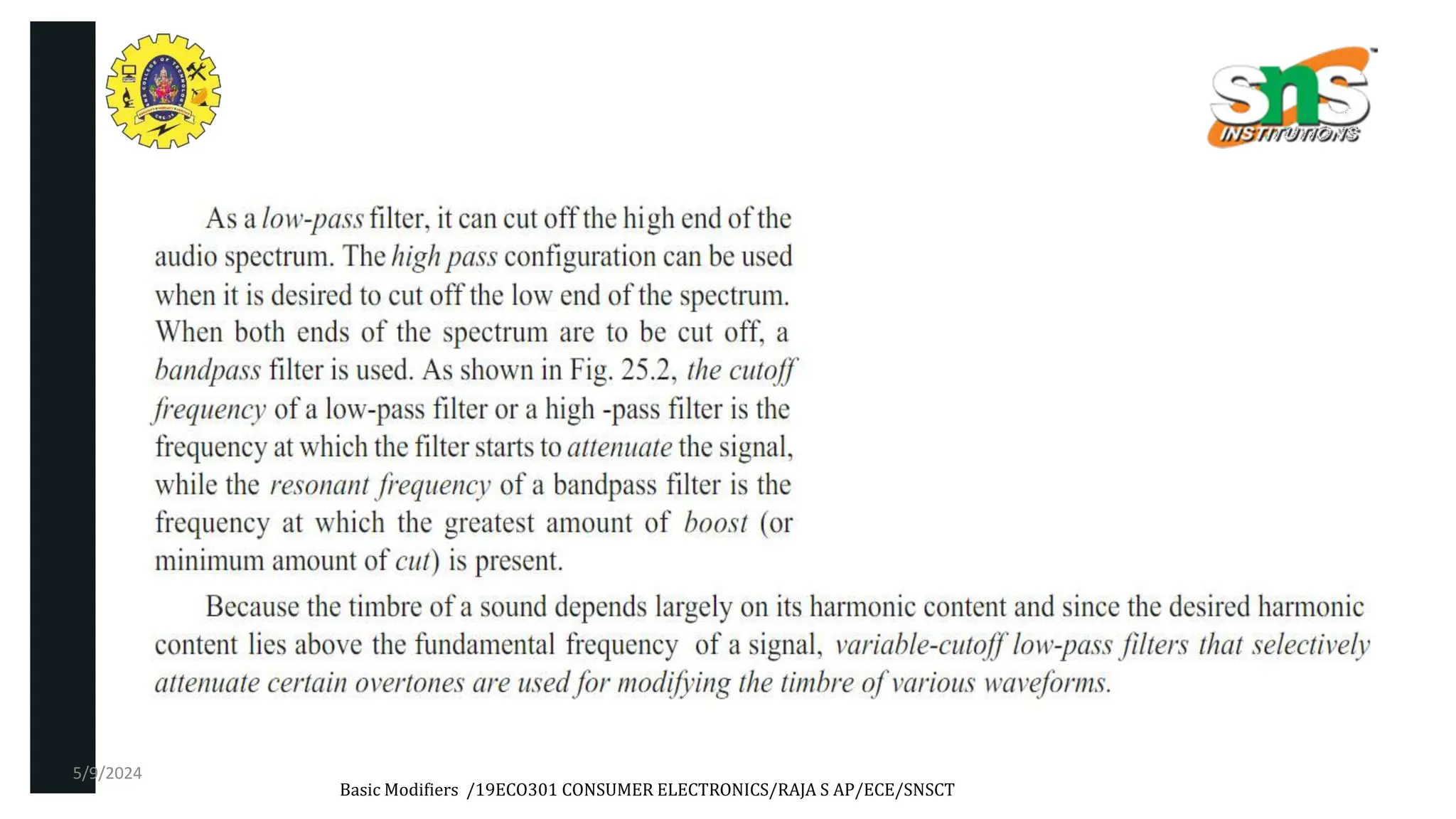 Final - Basic Modifiers in consumer electronics | PPT