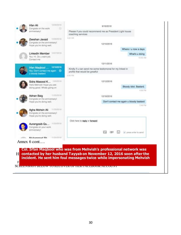 Written Statement in FIA cyber crime inquiry case exposing a trend of pharaonic abuse of legal ...