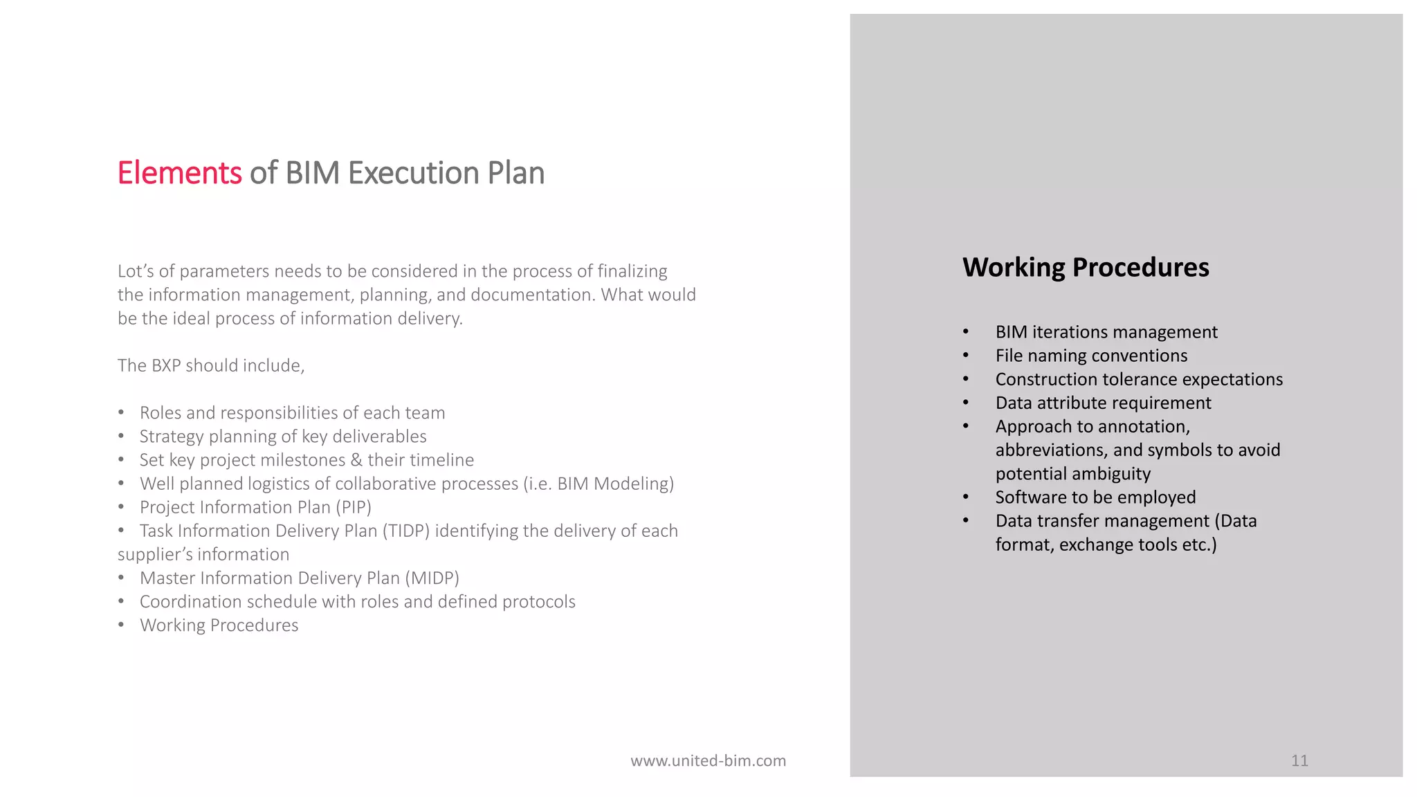 BIM Execution Plan (BXP)- What, Why, When and How | PPTX