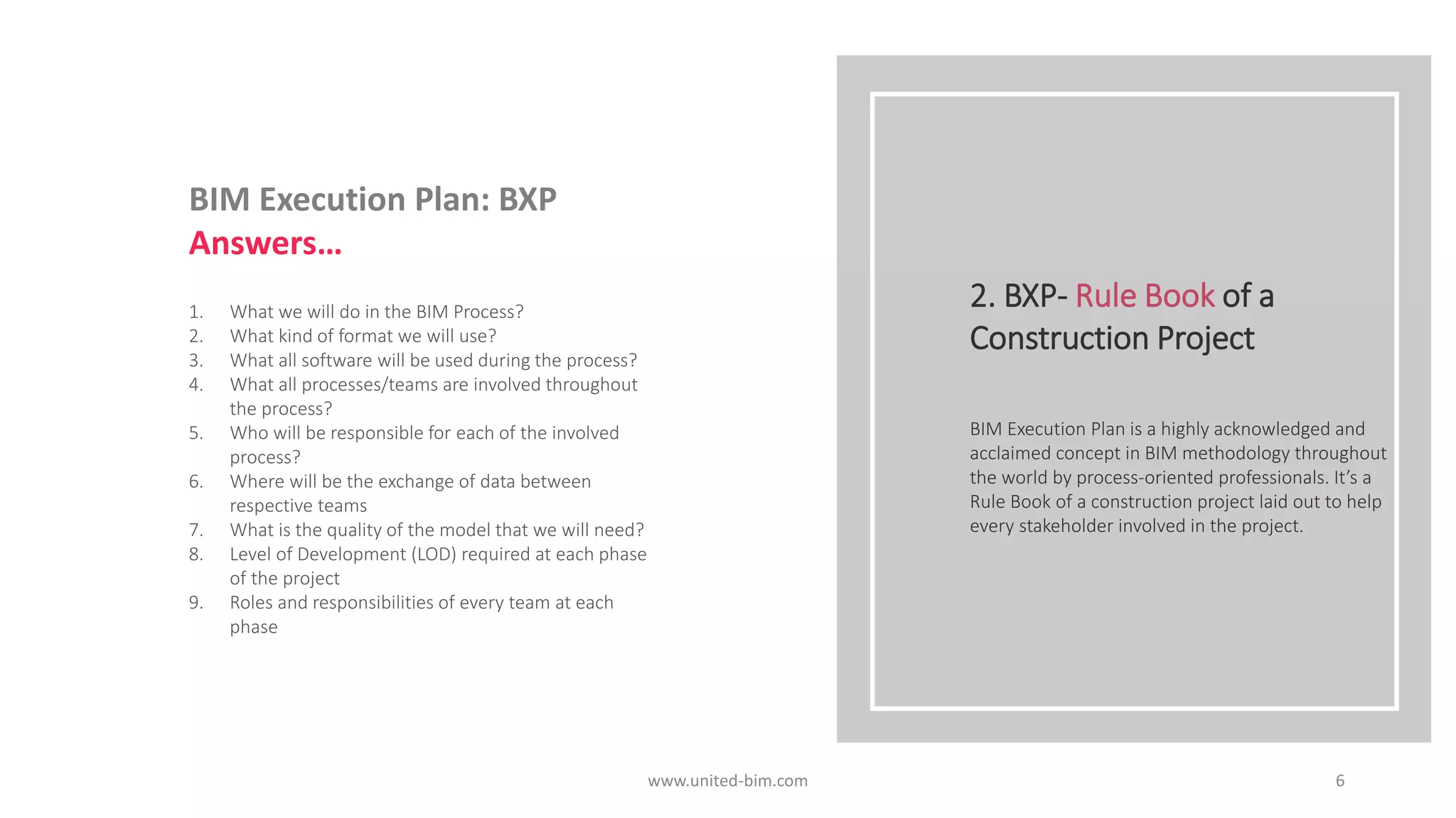 BIM Execution Plan (BXP)- What, Why, When and How | PPTX