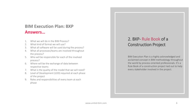 BIM Execution Plan (BXP)- What, Why, When and How | PPT